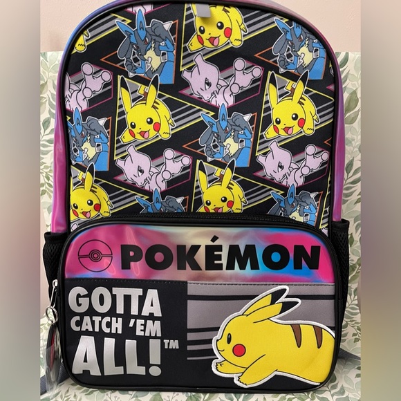 Bio World | Accessories | Pokemon 6 Canvas Backpack Multi Character ...